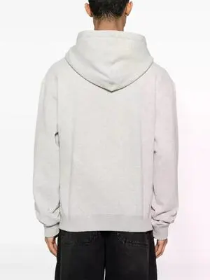 JIL SANDER Logo-print Hoodie - Grey
