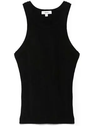 AGOLDE Ribbed-knit Tank Top - Black
