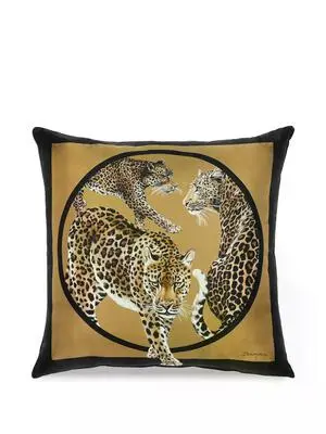 Dolce & Gabbana Leopard-print Cushion - Neutrals