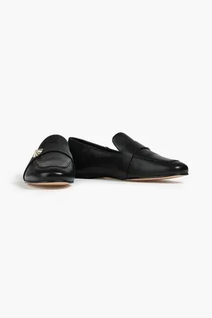 STUART WEITZMAN Wylie Embellished Leather Loafers