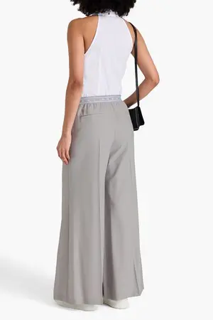 Marni Wool Wide-leg Pants - Light Gray