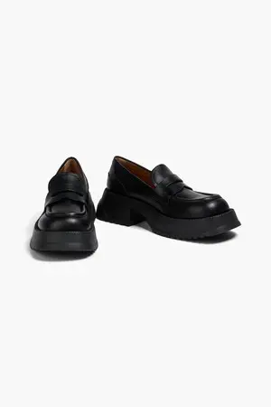 Marni Leather Platform Loafers