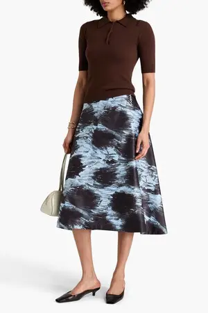 Marni Wool And Cashmere-blend Polo Shirt