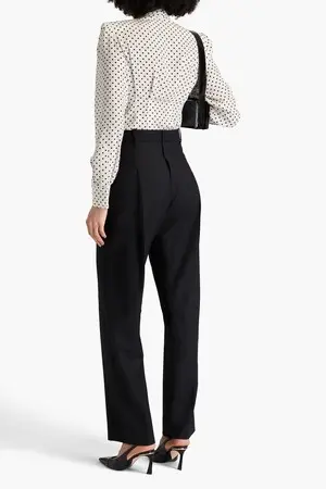 Victoria Beckham Twill Straight-leg Pants