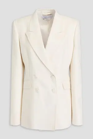 Gabriela Hearst Double-breasted Brushed Silk Blazer