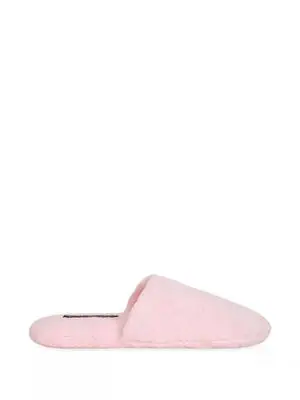 Dolce & Gabbana Logo-embroidered Slippers - Pink