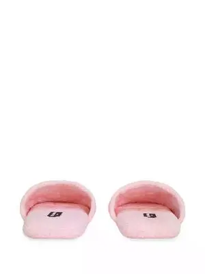 Dolce & Gabbana Logo-embroidered Slippers - Pink