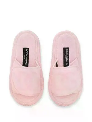 Dolce & Gabbana Logo-embroidered Slippers