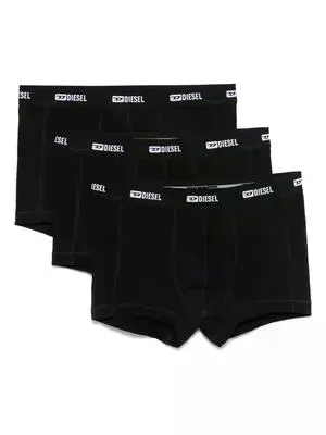 DIESEL® Logo-print Boxers - Black