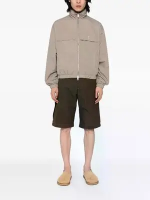Ami Logo-print Windbreaker - Brown