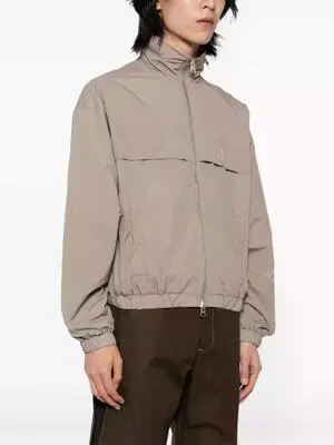 Ami Logo-print Windbreaker - Brown