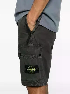 Stone Island Compass-badge Shorts - Black