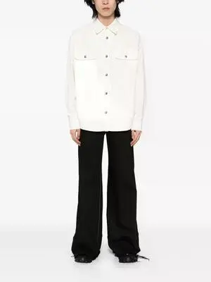 Palm Angels Cotton Overshirt - Neutrals