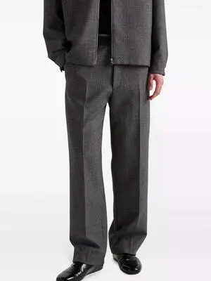 Prada Houndstooth Wool Trousers
