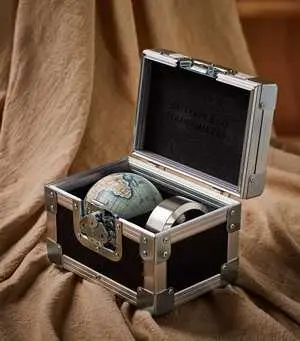BELLERBY & CO GLOBEMAKERS Titanium Prussian Blue Pocket Globe