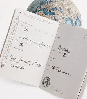 BELLERBY & CO GLOBEMAKERS Titanium Prussian Blue Pocket Globe