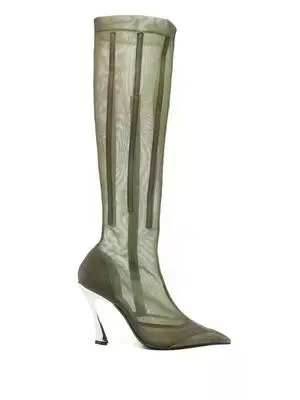 MUGLER 95mm Fang Boots - Green