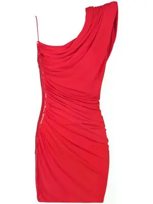 Balmain Sequin Mini Dress - Red
