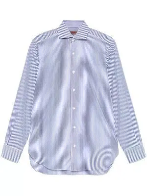 BARBA NAPOLI Cotton Shirt - Blue