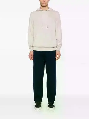 Eric Bompard Knitted Hoodie - Neutrals