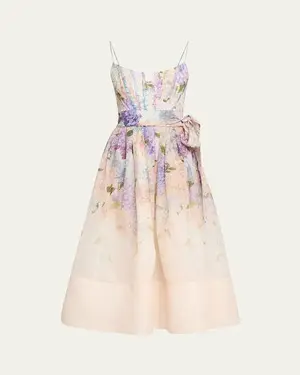 Zimmermann Zimmermann Dawning Corset Dress - Multi Hydrangea