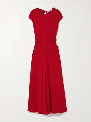 Proenza Schouler White Label Gathered Ribbed-knit Maxi Dress