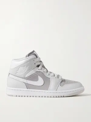 Nike Jordan 1 Mid Leather Sneakers