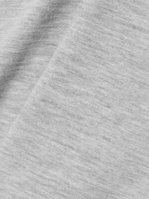 Eterne Baby Tee Cropped Cotton And Modal-blend Jersey T-shirt - Gray