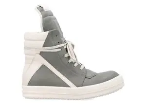 Rick Owens Geobasket High Top Sneakers - Celadon/milk