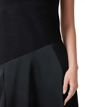 ALLSAINTS Pia Satin Midi Dress