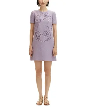 Oscar De La Renta Tweed Shift Dress