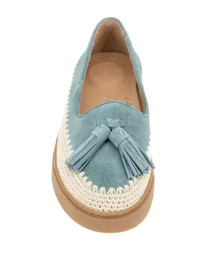 KENNETH COLE Citrus Espadrille Flats - Light Blue