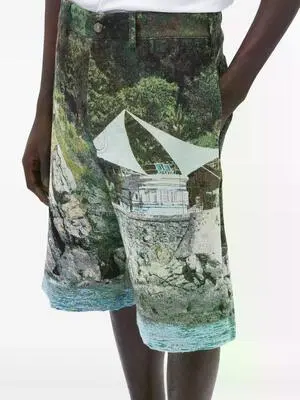 MSGM La Vedetta-print Shorts