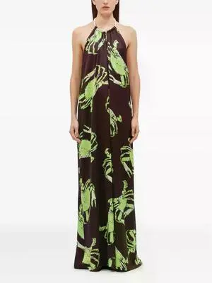 MSGM Graphic-print Maxi Dress