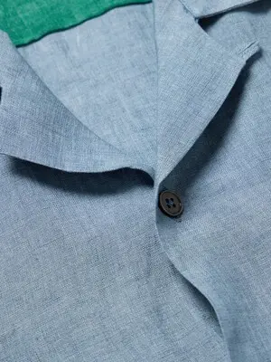 Paul Smith Convertible-collar Linen Shirt