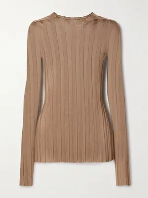Khaite Cosette Ribbed-knit Top