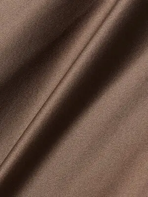 NILI LOTAN Cami Silk-satin Gown - Brown
