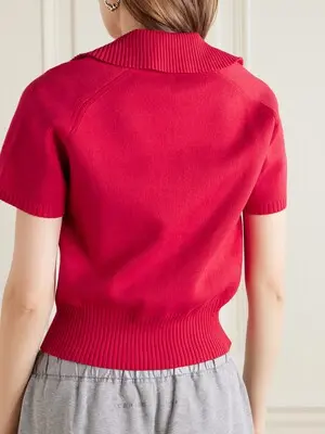 Magda Butrym Cotton-blend Polo Sweater