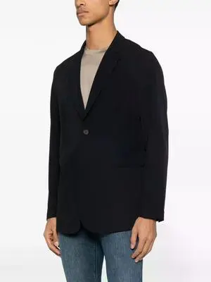 Emporio Armani Single-breasted Blazer - Blue