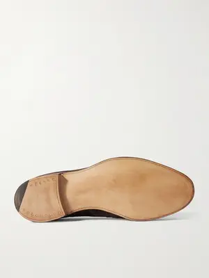DRAKE'S Charles Suede Penny Loafers