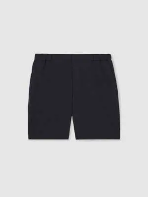 REISS Deck Drawstring Chino Shorts - Navy