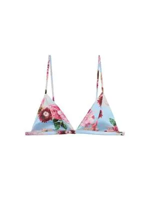 Fleur Du Mal Luxe Triangle Bra - Dream Of Fleur Print