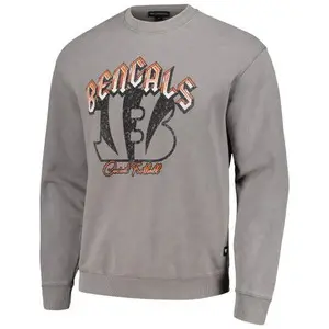 THE WILD COLLECTIVE Cincinnati Bengals Distressed Pullover Sweatshirt
