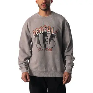 THE WILD COLLECTIVE Cincinnati Bengals Distressed Pullover Sweatshirt