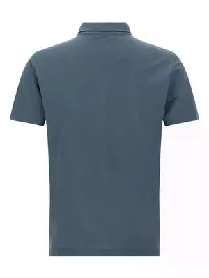 ZANONE Cotton Polo Shirt - Blue