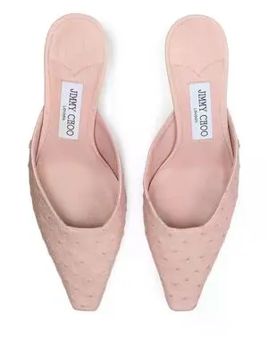 JIMMY CHOO Vivi 65 Heeled Mules - Pink