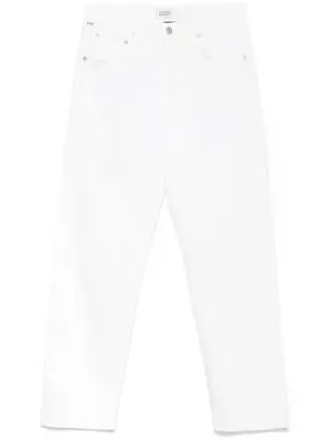 Citizens Of Humanity Logo-patch Jeans - White