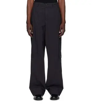 Dries Van Noten Loose Overdyed Cargo Pants - Navy 509