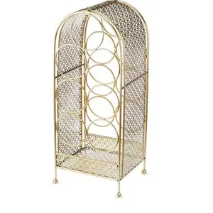 TWINE Trellis 7-bottle Wine Rack - Gold