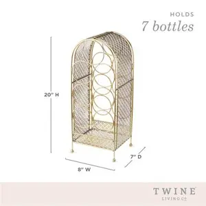 TWINE Trellis 7-bottle Wine Rack